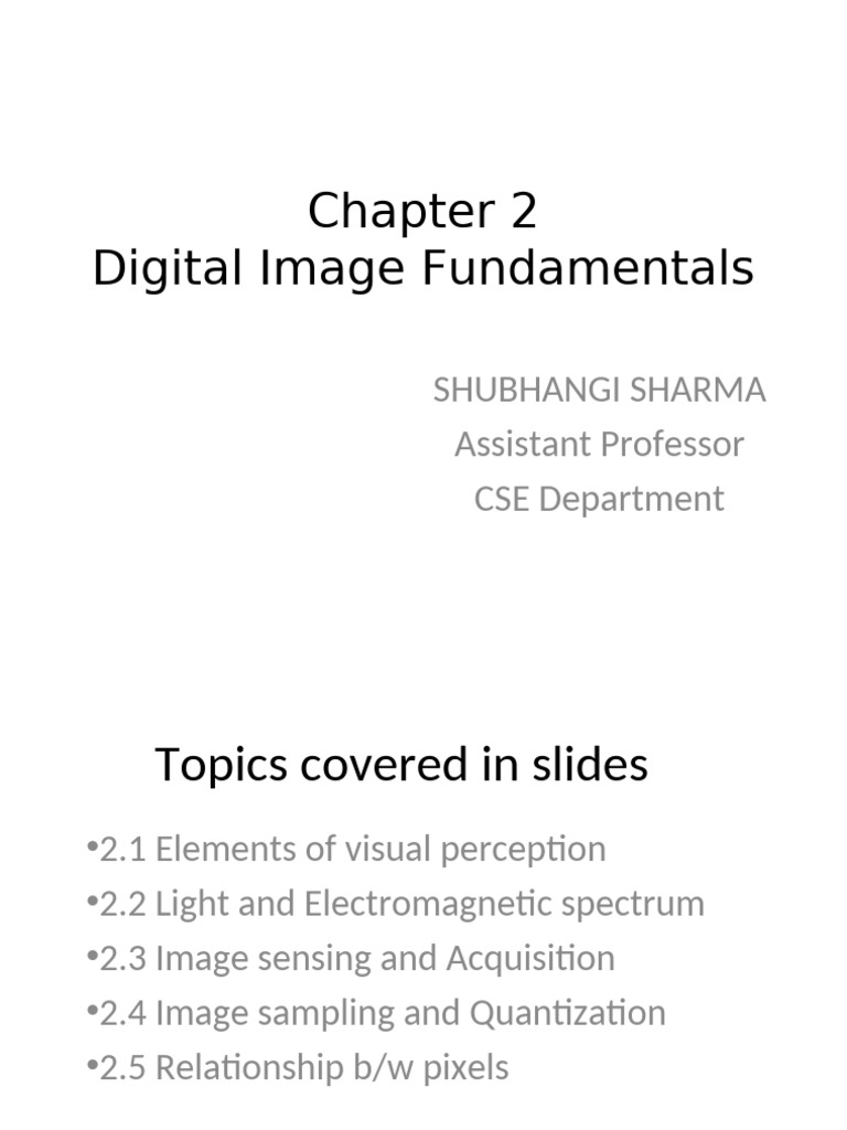DIP Chapter 2 PPT | PDF