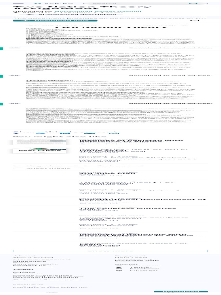 Two Nation Theory Assignment PDF Two Nation Theory Urdu | PDF