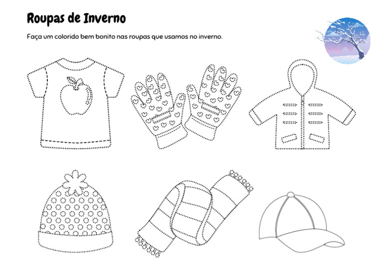 Roupas de Inverno Atividade Educacao Infantil | PDF