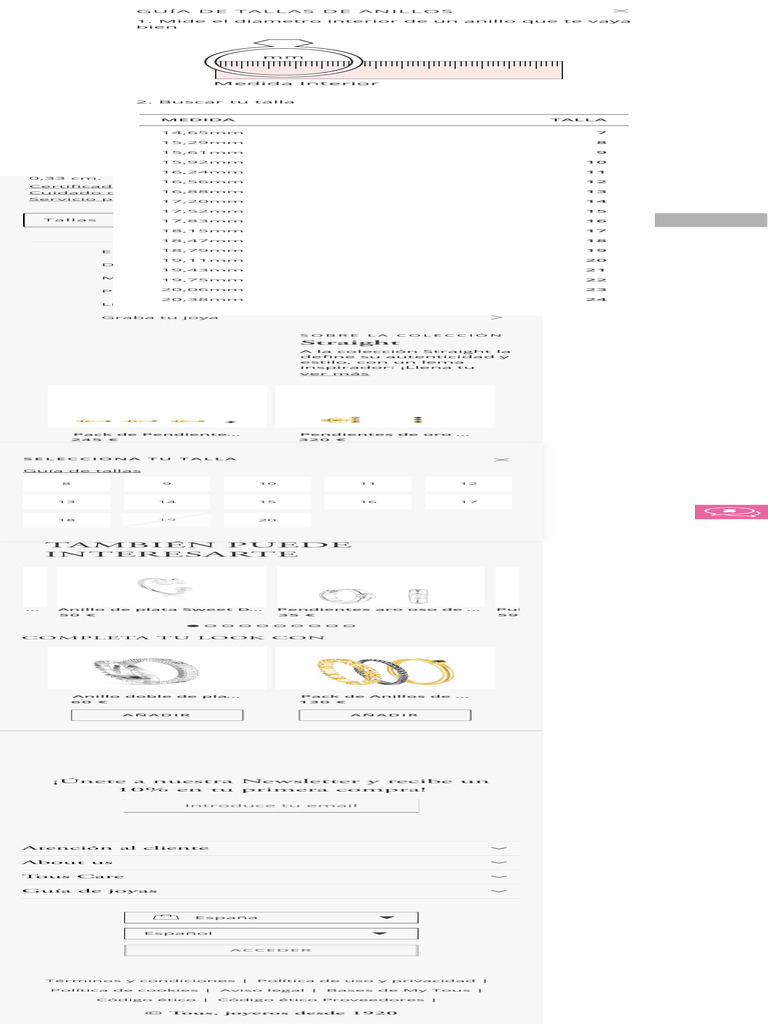 Anillos y Sortijas para Mujer TOUS | PDF