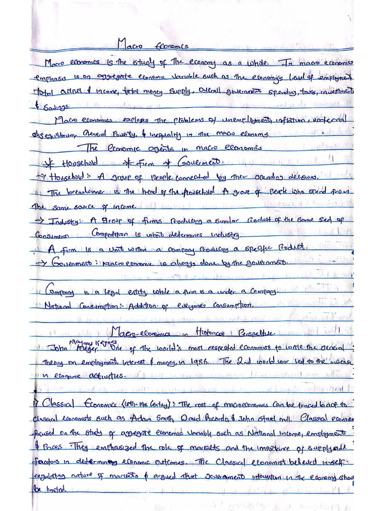 Micro Economics Notes | PDF