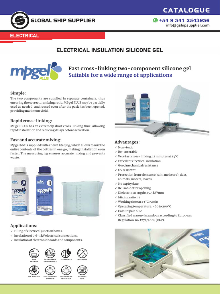 ELECTRICAL INSULATION SILICONE GEL 2-Component Gel Seal Compound | PDF