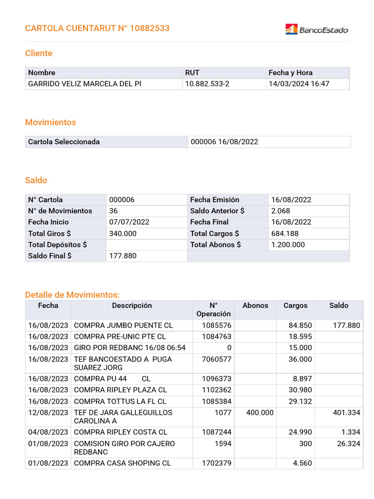 Cartola 000006 | PDF