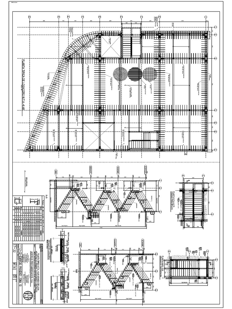 17 32 M6 00 Losacero+gradas Edif Proceres | PDF