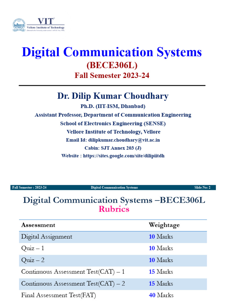 2-Block Diagram of A Digital Communication System-26-04-2023 | PDF