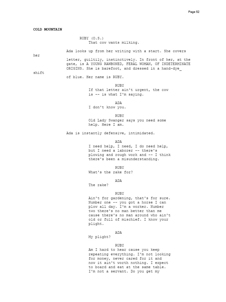 Yes Cold-Mountain-Ada-Ruby | PDF