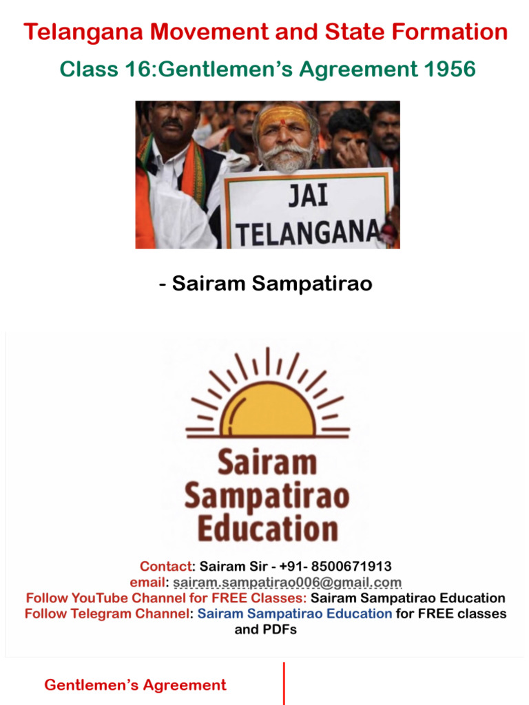 Gentlemen's Agreement 1956 | PDF