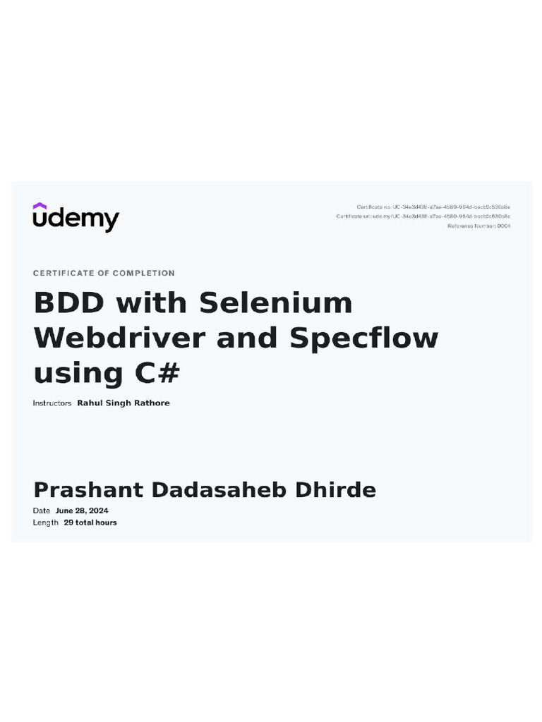 Prashant Specflow-1 | PDF