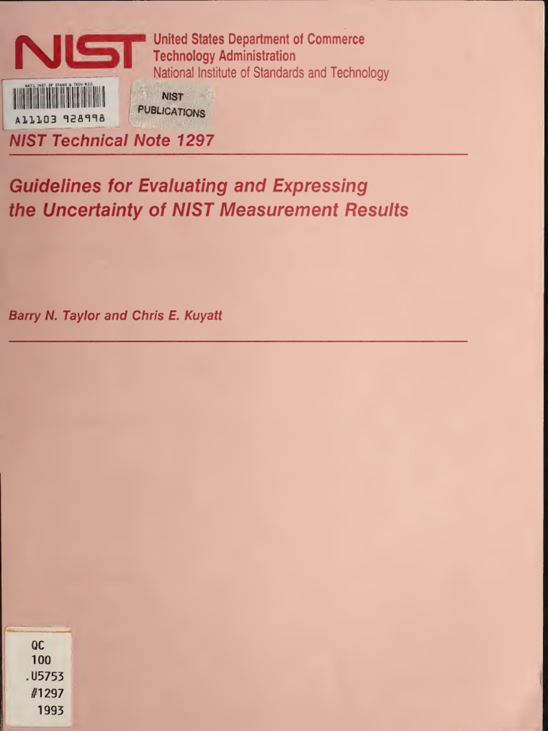 Nbstechnicalnote 1297 | PDF