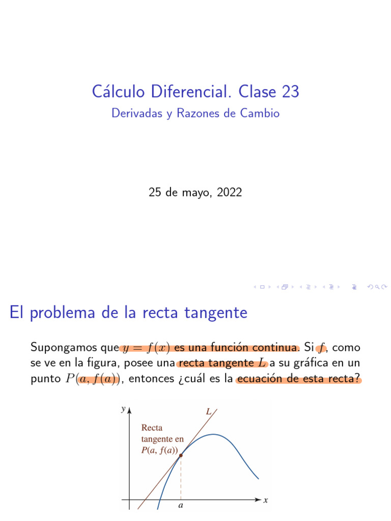 Clase 23 Derivadas | PDF | Derivado | Velocidad
