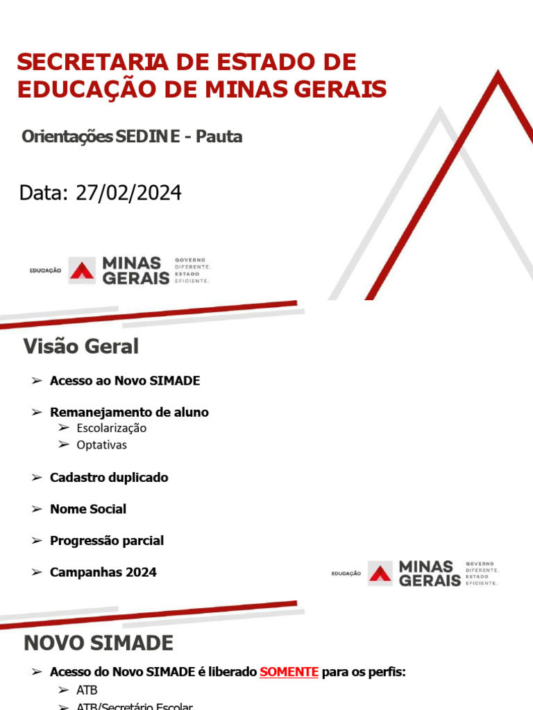 Passo A Passo - Novo SIMADE | PDF