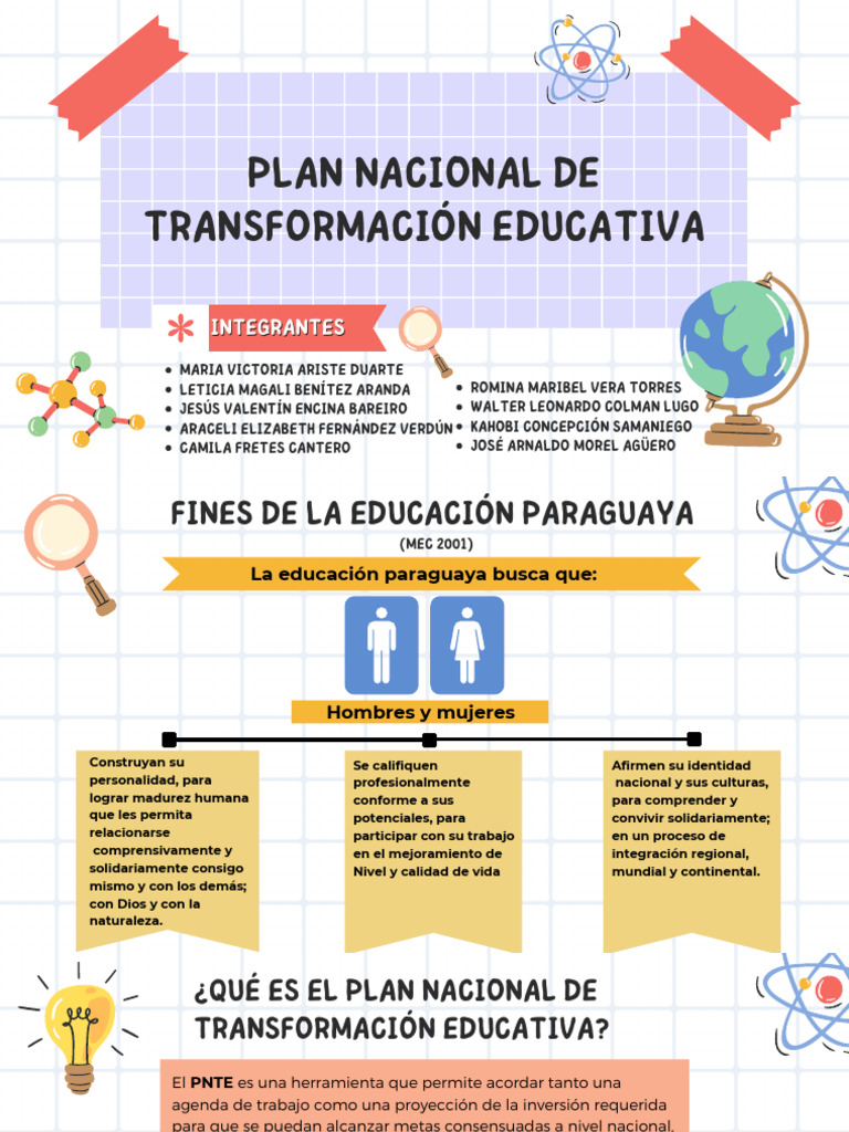 TP Plan Nacional de Transformación Educativa | PDF