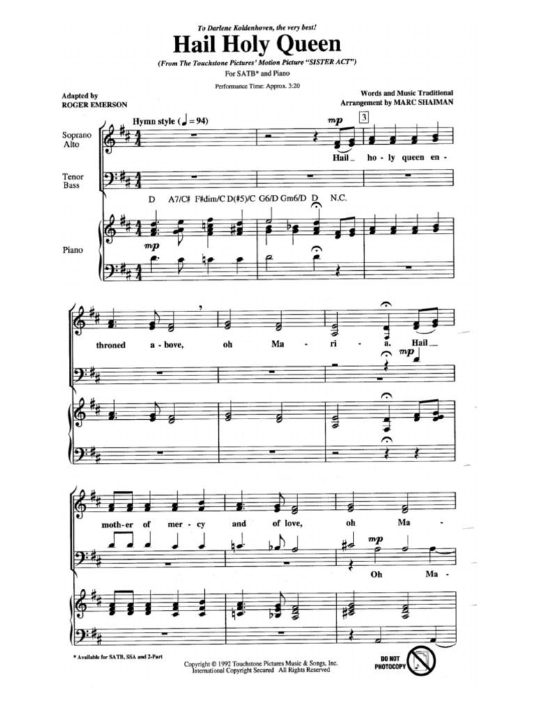 Hail Holy Queen | PDF