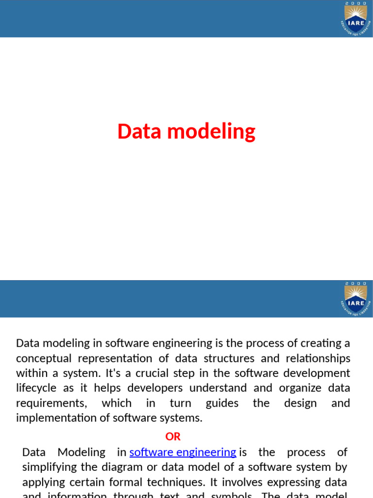 Data Modeling | PDF