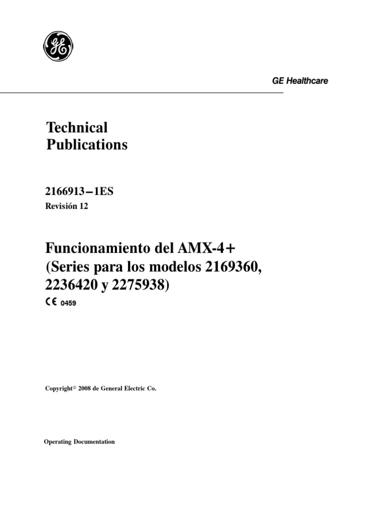 Technical Publications: GE Healthcare | PDF