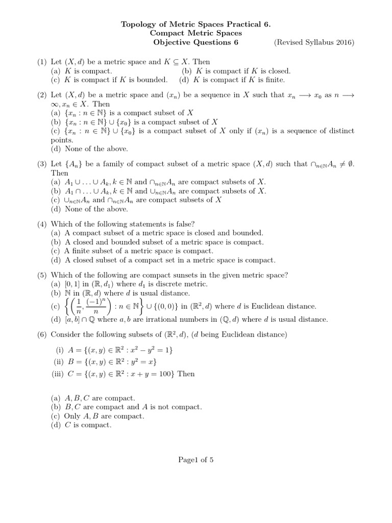 Compactness Practical | PDF