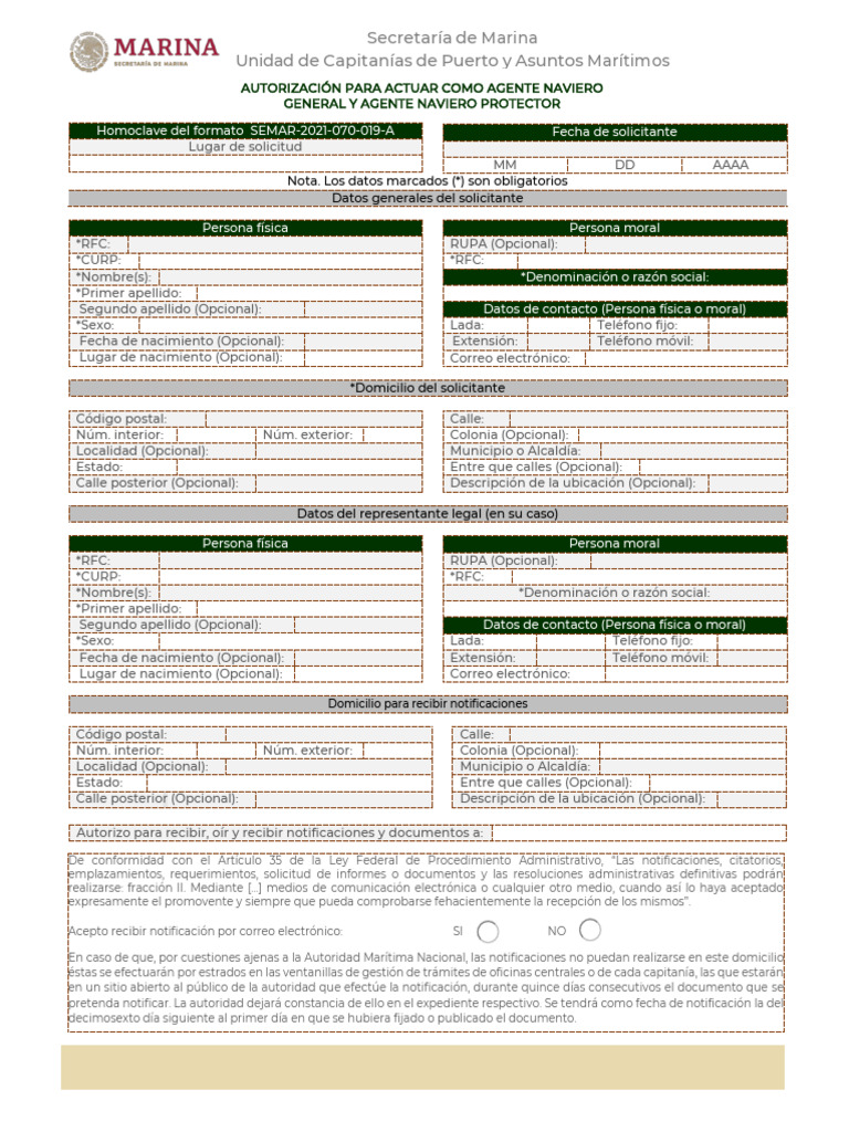 Semar-2021-070-019-A Agente Naviero | PDF