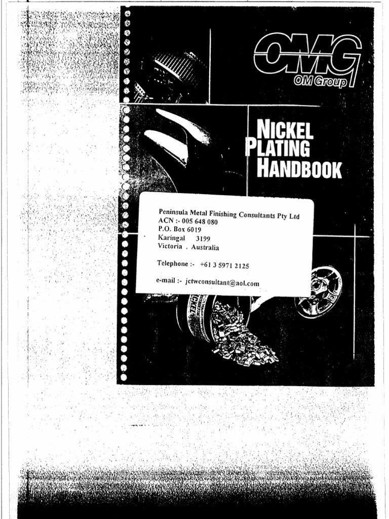 Nickel Plating Handbook | PDF