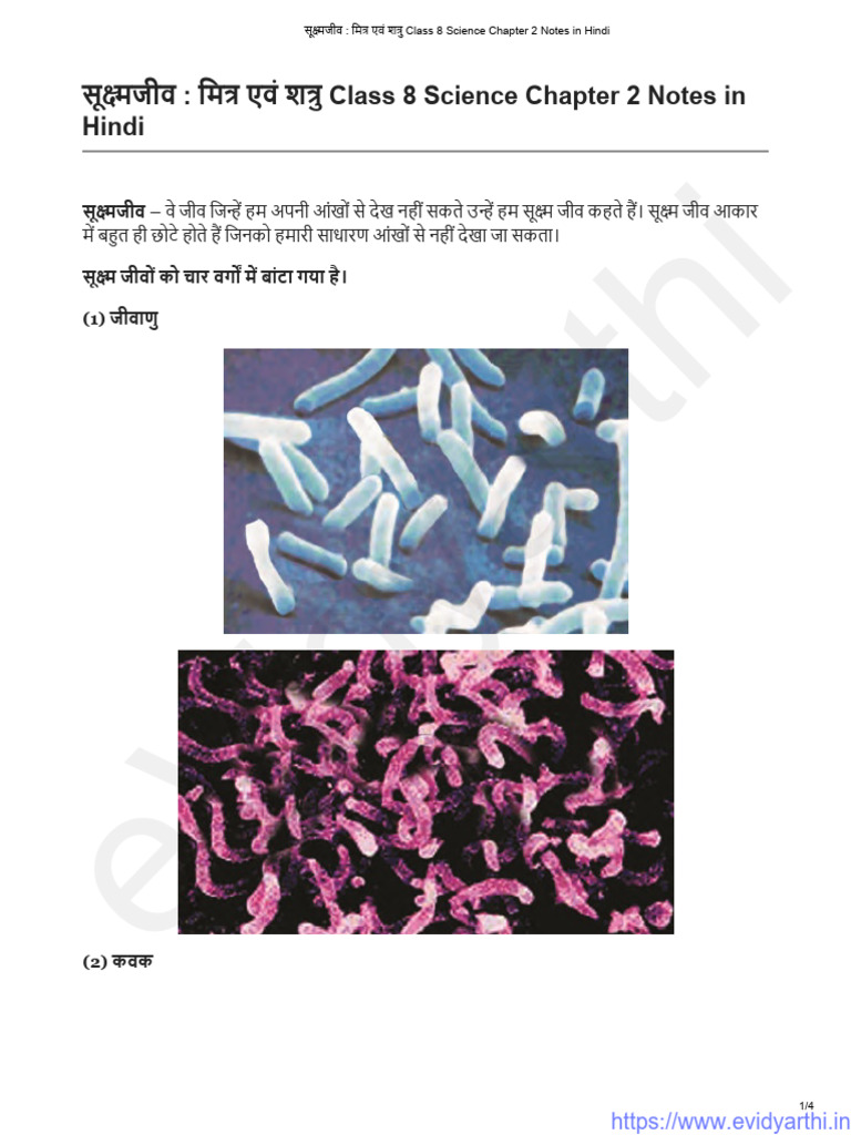 Class 8 Science Chapter 2 Notes in Hindi | PDF