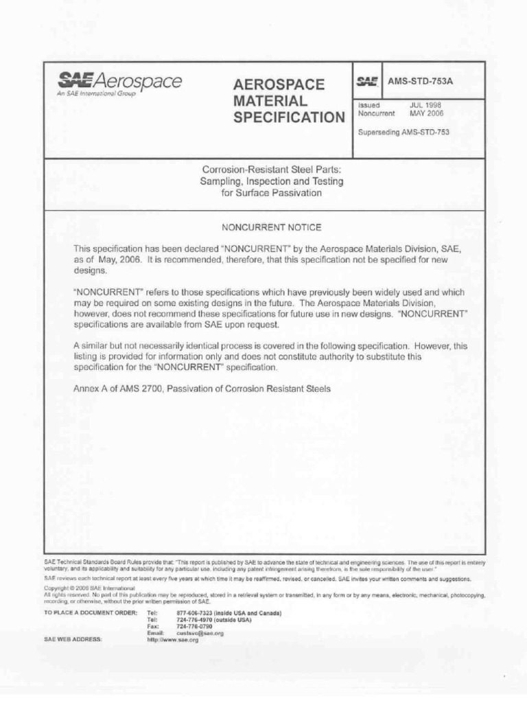 AMS-STD-753 Rev A | PDF