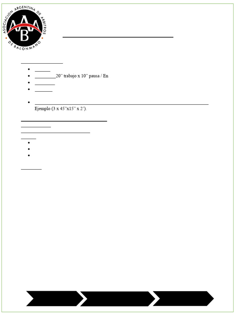 Rutinas de Entrenamiento AAAB 2023 FUERZA | PDF