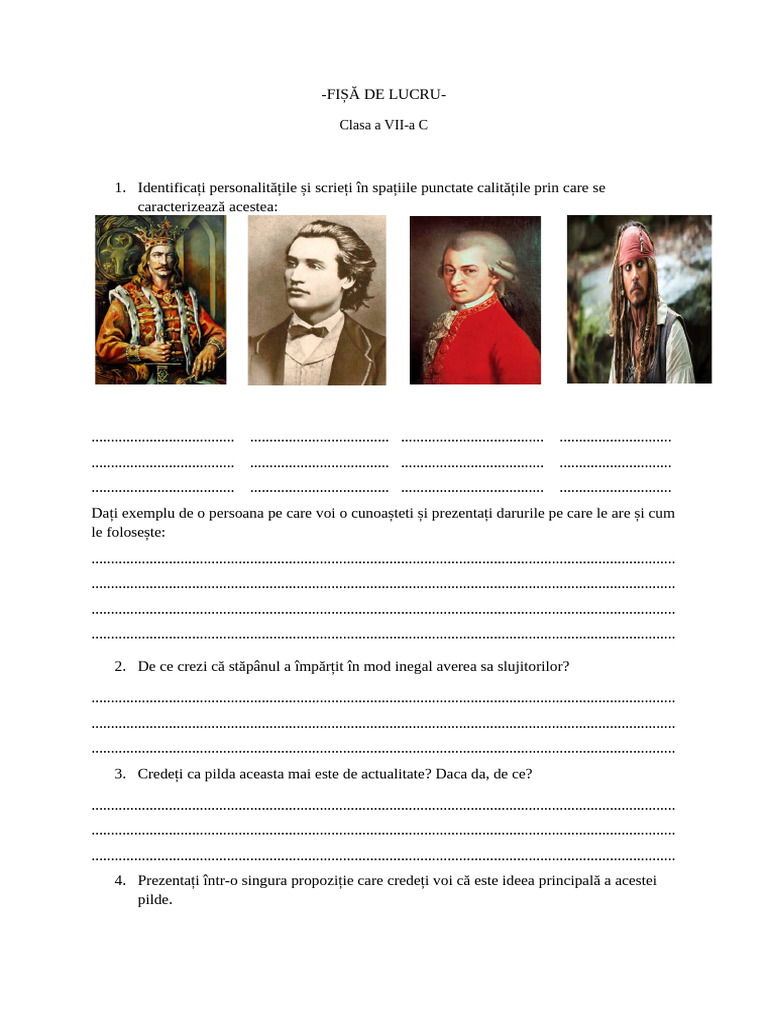 Fisa de Lucru | PDF