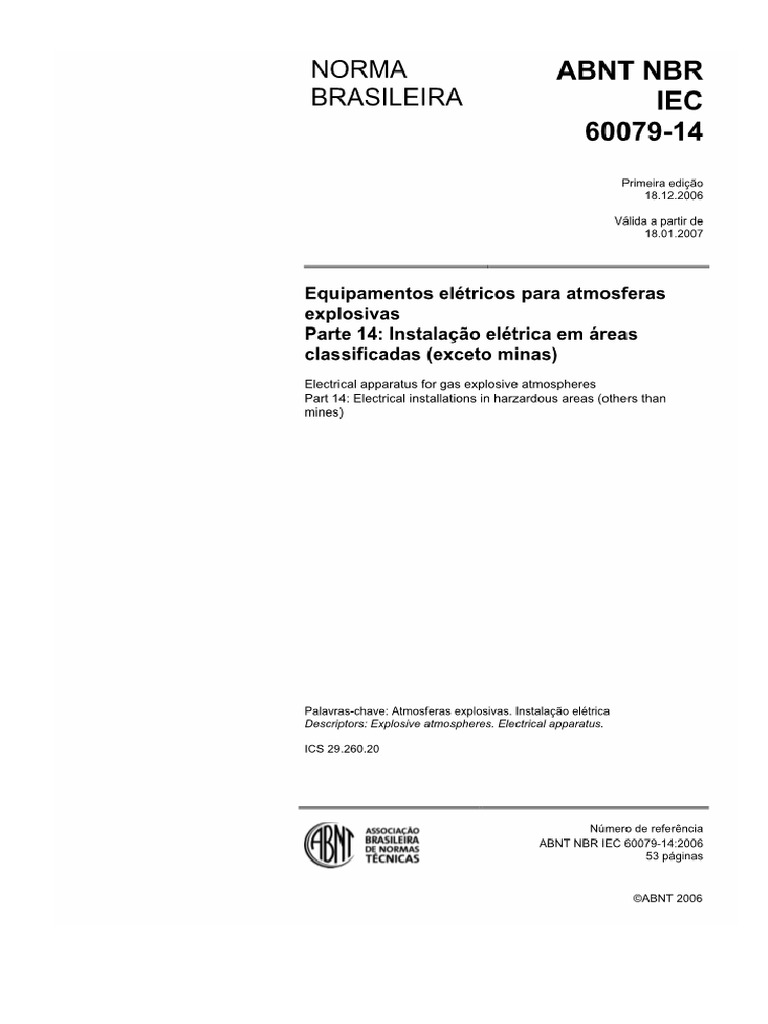 NBR Iec 60079 14 | PDF