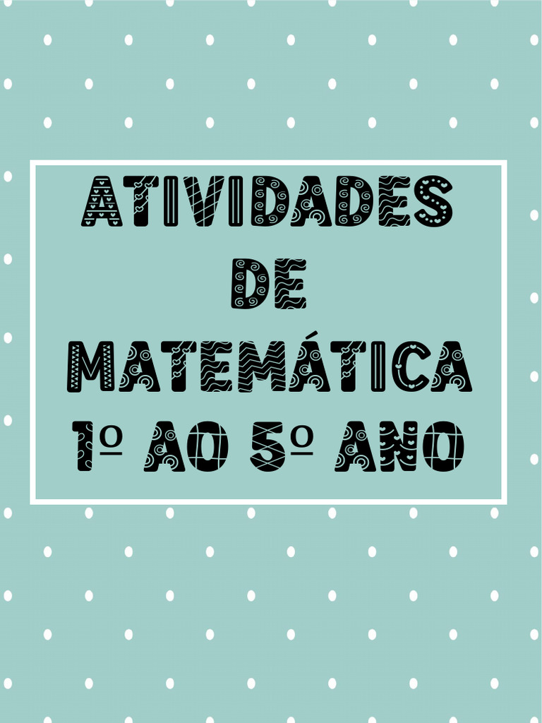 Atividades de Matematica | PDF