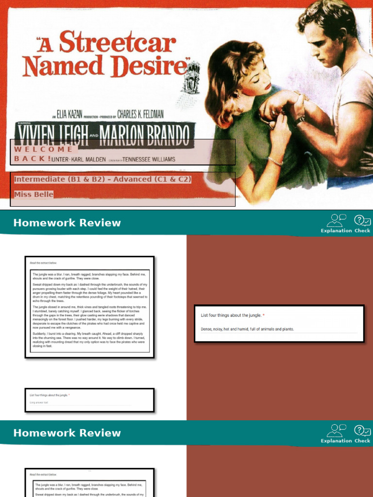 Creative Reading 3 - A Streetcar Named Desire | PDF