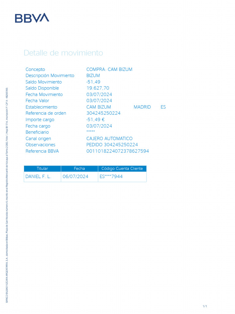 Recibo A Reclamar | PDF