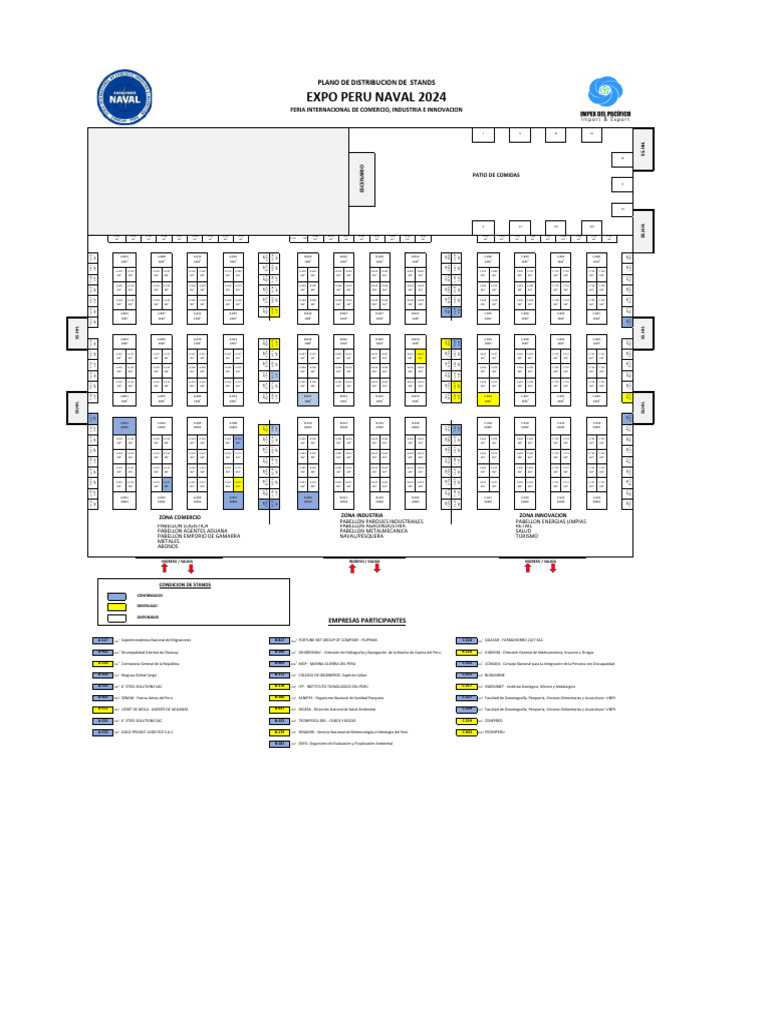 Plano de Distribucion Stands Expoperunaval2024 | PDF