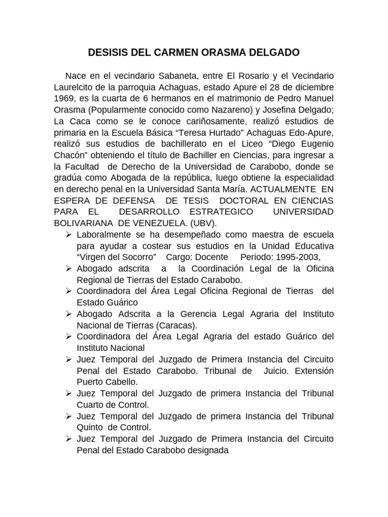 Biografia La Caca | PDF