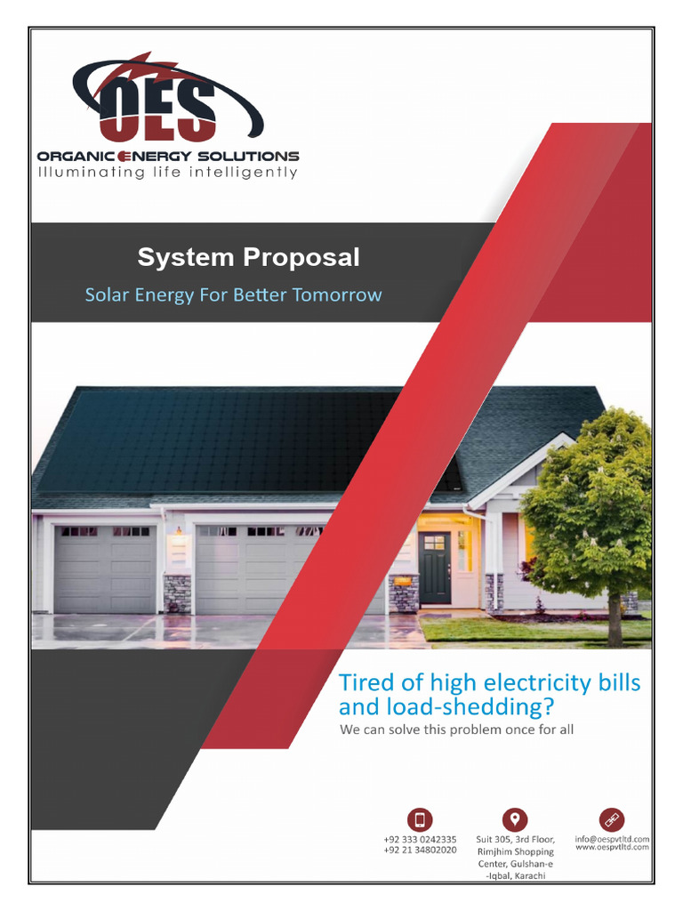 OES 6kw Solar System Propsal | PDF
