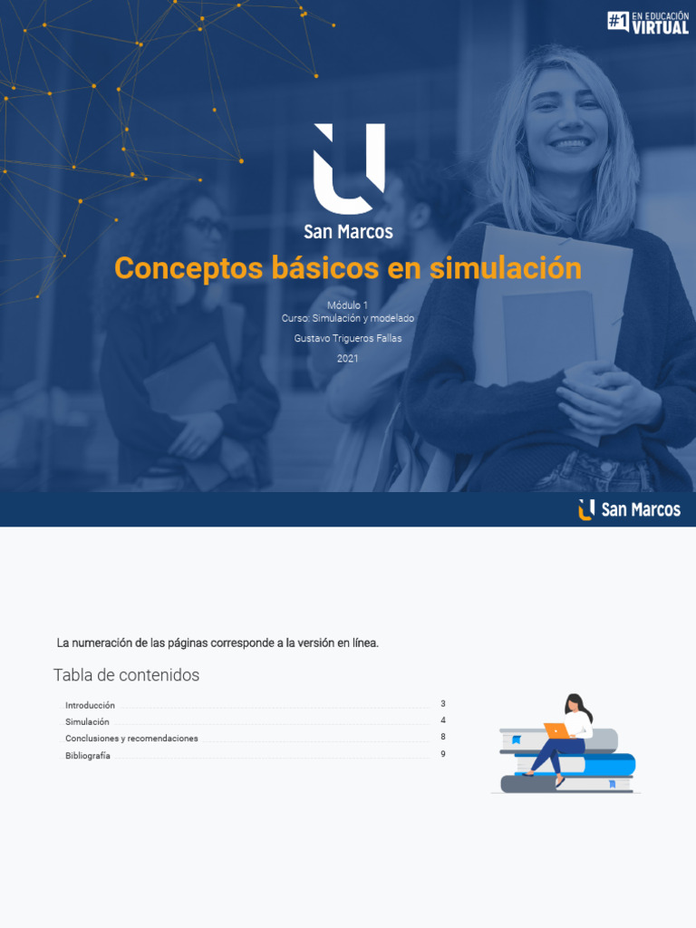 Conceptos Básicos en Simulación: Módulo 1 Curso: Simulación y Modelado Gustavo Trigueros Fallas ...