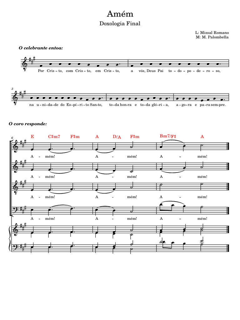 Amen (Massimo Palombella) | PDF