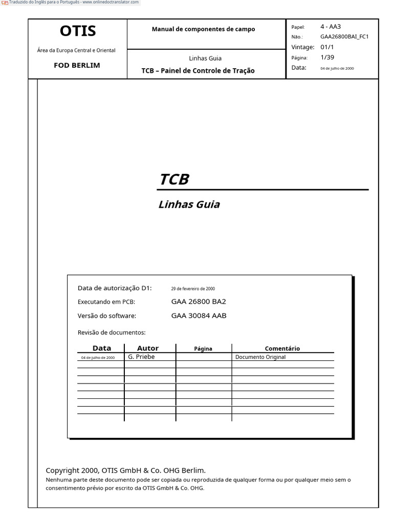 TCB Otis RS18 | PDF