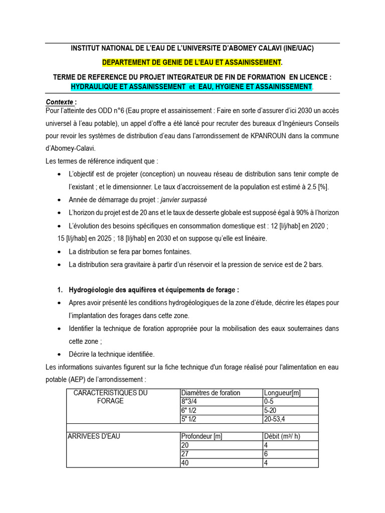 Projet Intégrateur Licence Final Révisé 2024 LIPRO 3 | PDF