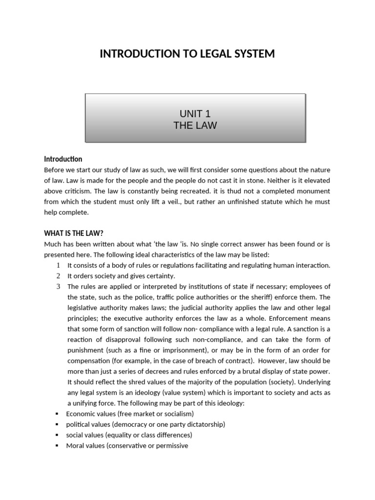 Classification of Laws | PDF