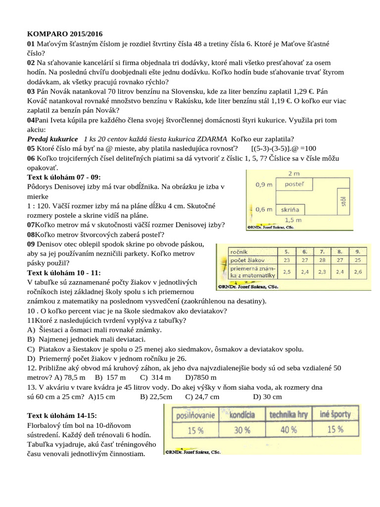 M8 - Komparo 2016 | PDF
