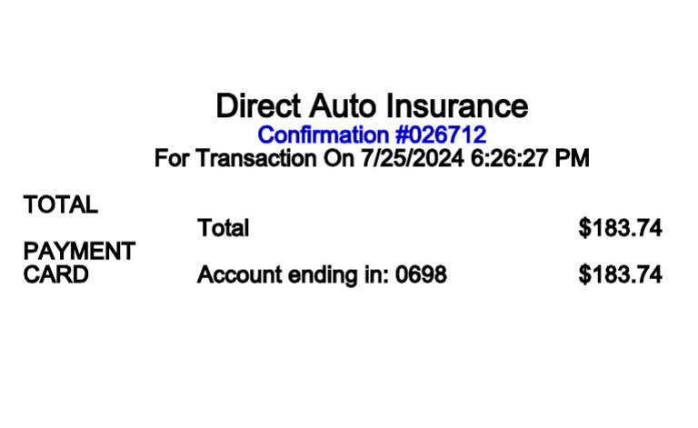 Direct Auto Insurance | PDF