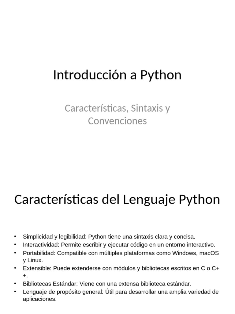 Introduccion A Python | PDF