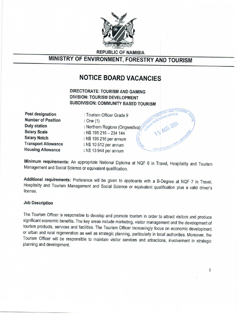 Notice Board Vacancies | PDF