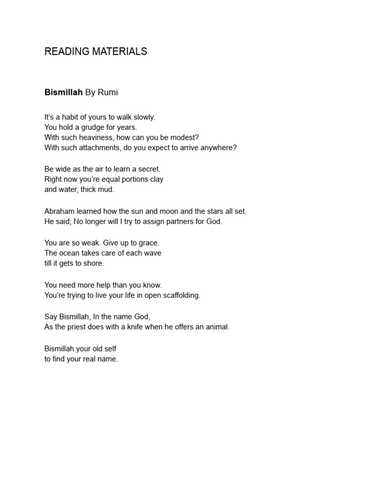 Ahora Mismo - Reading Materials | PDF