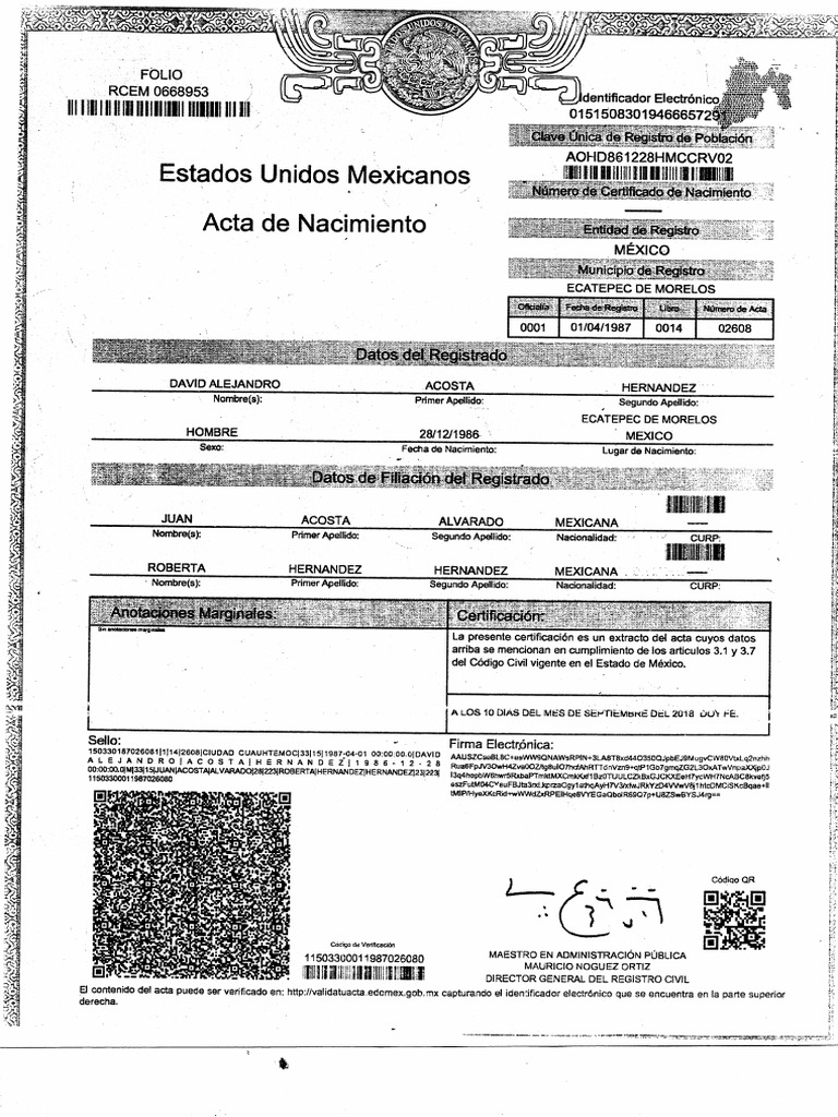 Acta Alejandro | PDF