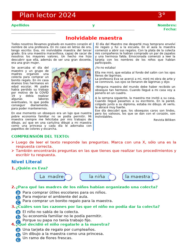 13 - Inolvidable Maestra | PDF