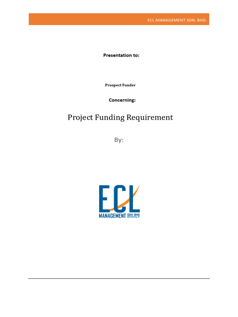 Ecl Project Funding | PDF