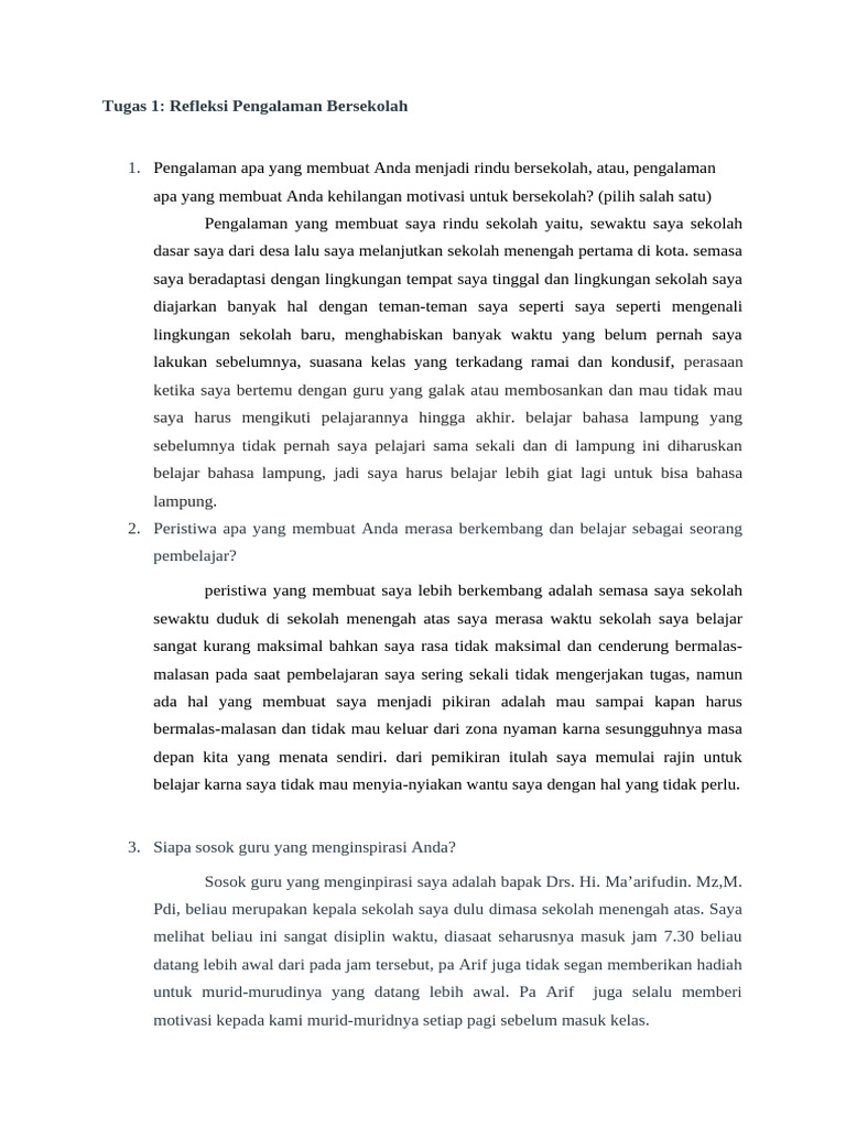 M. Mulai Dari Diri-Siapa Saya Sebagai Guru | PDF