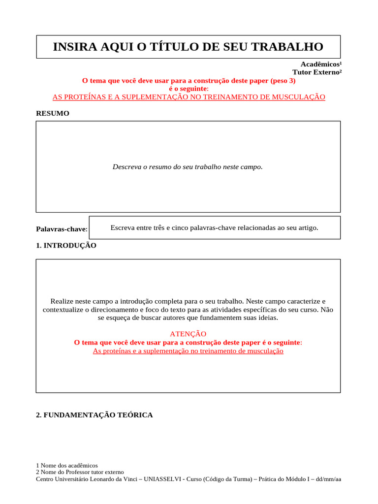 Template Modulo 5 BEF-1 | PDF