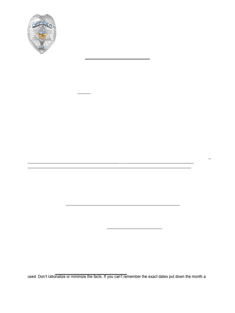 Personal Integrity Questionnaire 2018 | PDF