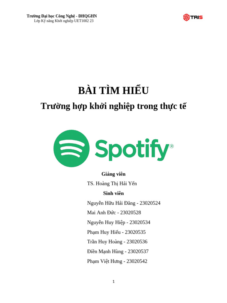 TriS Spotify | PDF